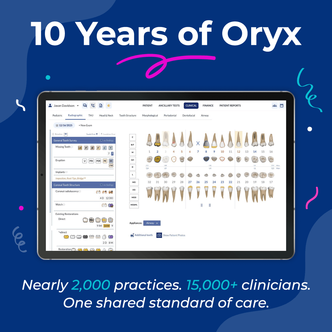 Oryx Turns 10: A Decade of Diagnosis-First Dental Software - Oryx ...